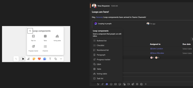 How to create Loops in Microsoft Teams channels and in Whiteboard ...