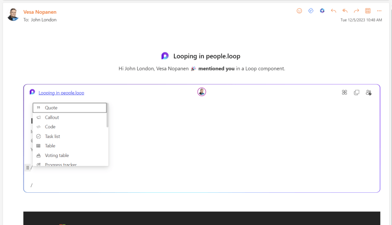 How to create Loops in Microsoft Teams channels and in Whiteboard ...