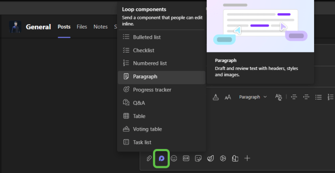 How to create Loops in Microsoft Teams channels and in Whiteboard ...