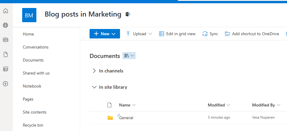 Microsoft Teams team updates: General channel – Vesa Nopanen – Future ...
