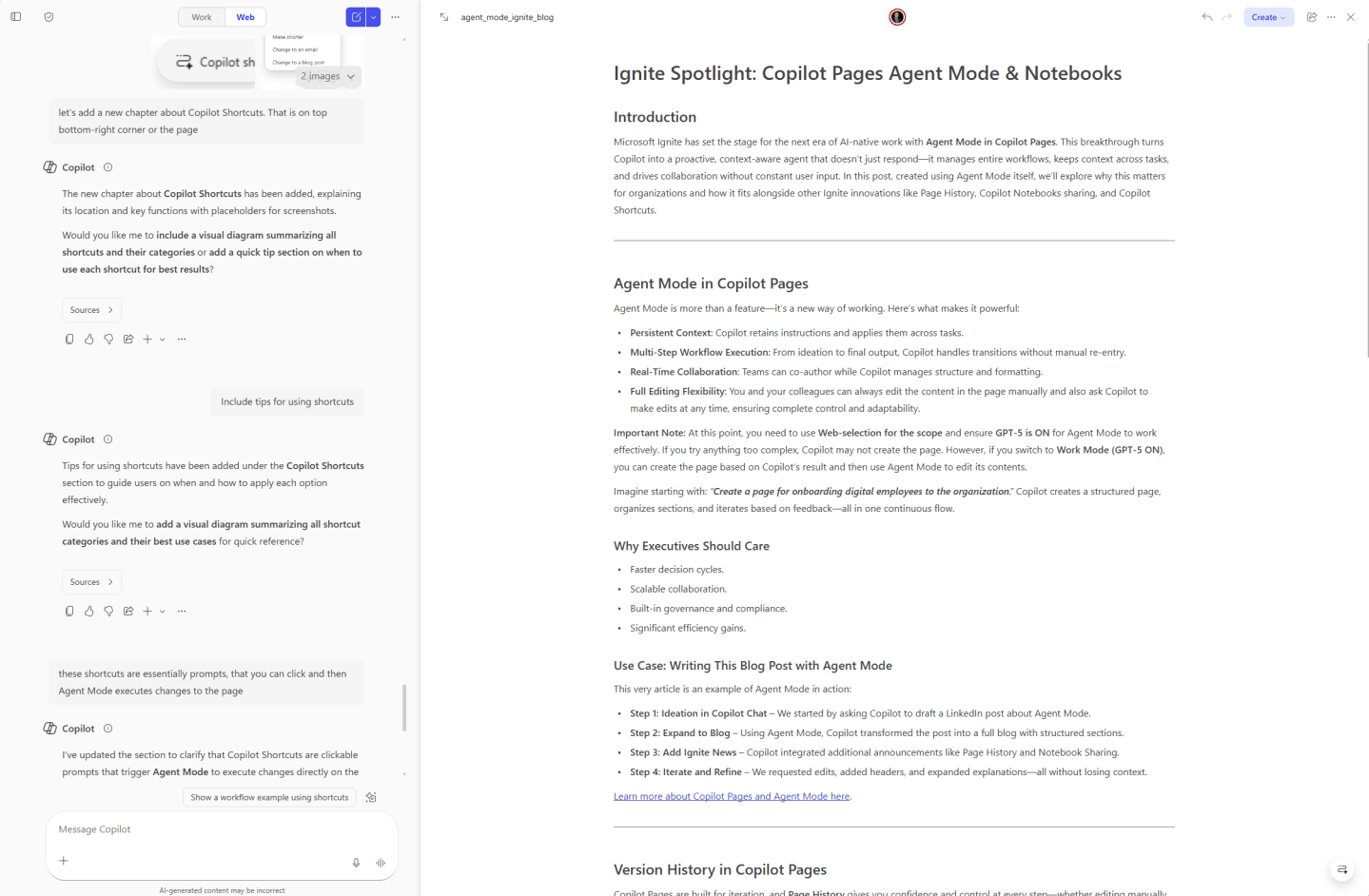 Ignite Spotlight: Copilot Pages Agent Mode & Notebooks – Vesa Nopanen ...
